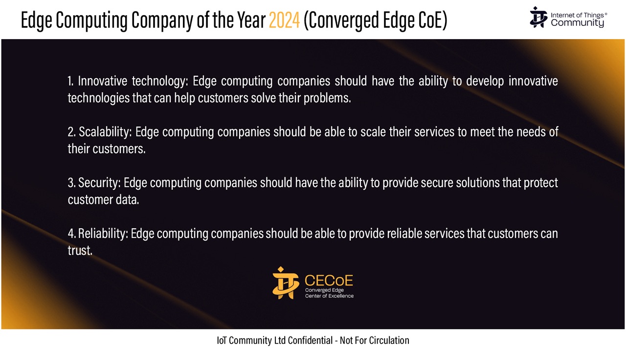 Edge Solution of The Year 2024 - IoT Slam®